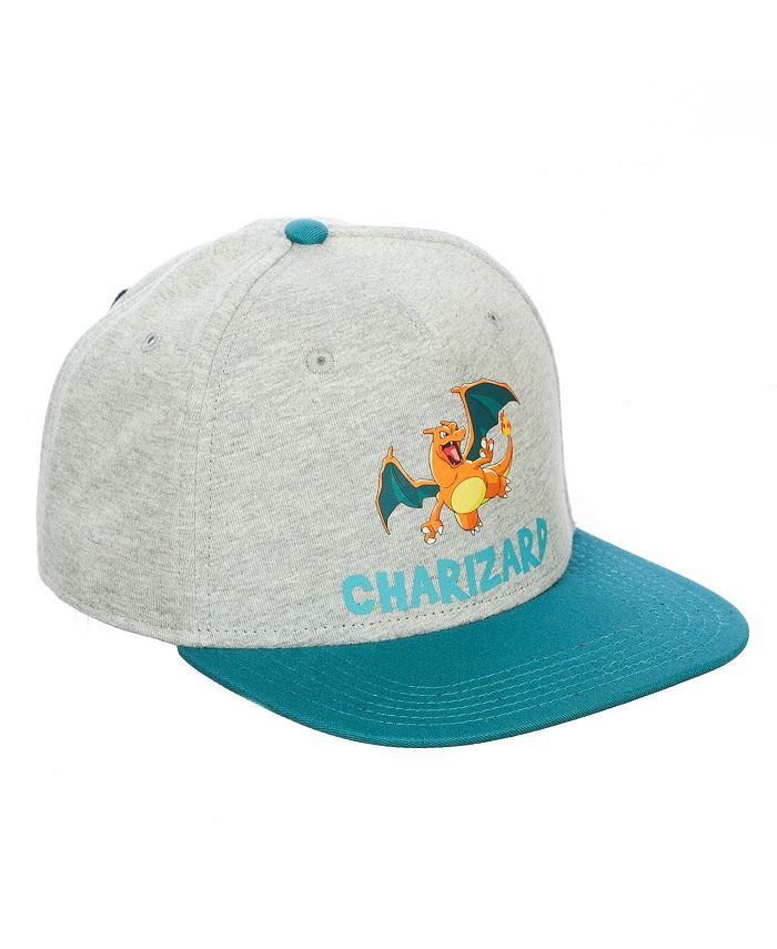 Bioworld Big Boys and Girls Gray Pokemon Charizard Jersey Patch ...