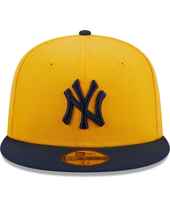 New Era Men's Gold New York Yankees Two-Tone Color Pack 59FIFTY Fitted ...