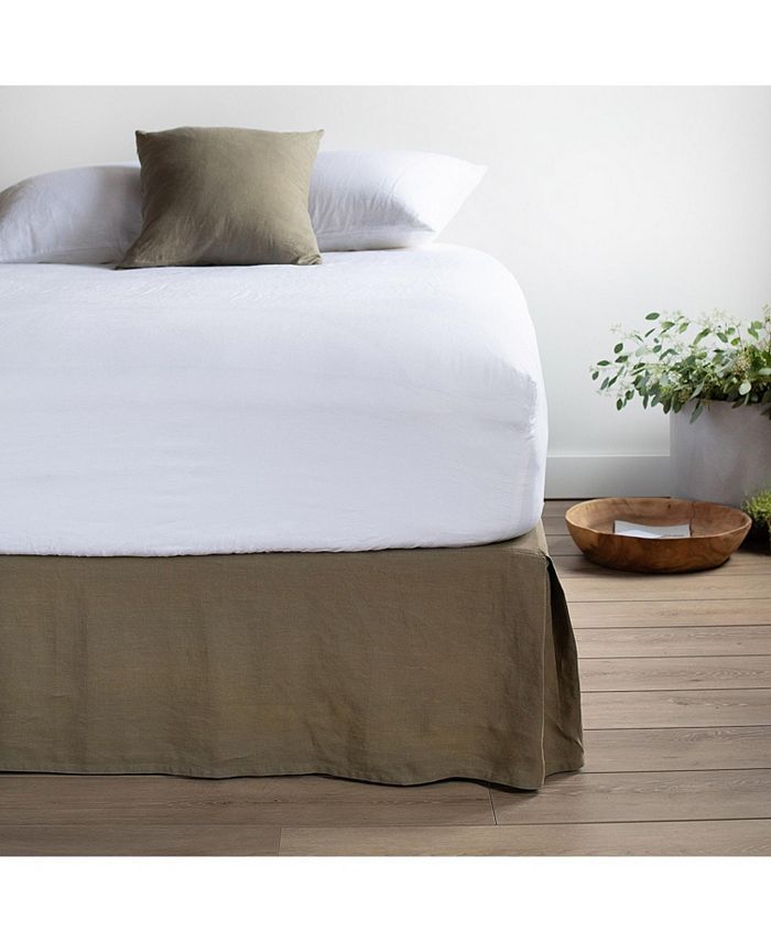 Bokser Home 100% French Linen Bedskirt - Twin - Macy's