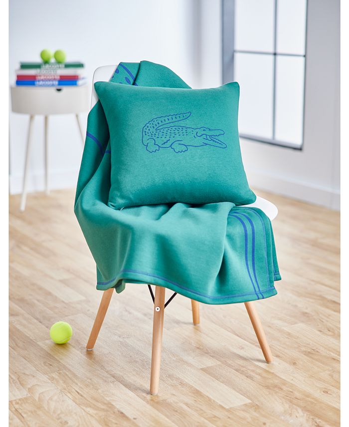 Lacoste Home Vintage-Like Croc Dec Pillow, 16" x 16" - Macy's