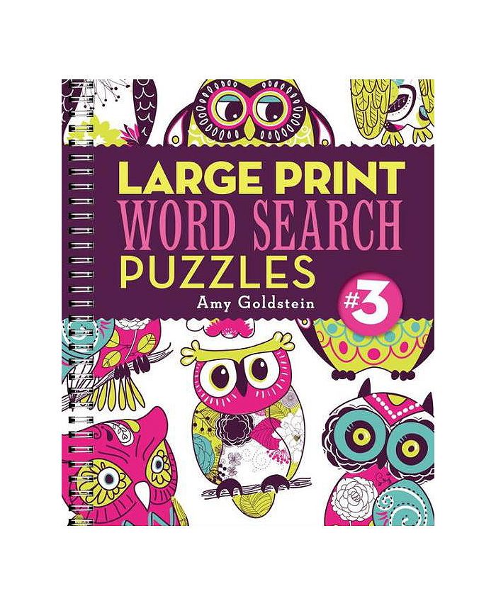 Barnes & Noble Large Print Word Search Puzzles 3 by Amy Goldstein - Macy's