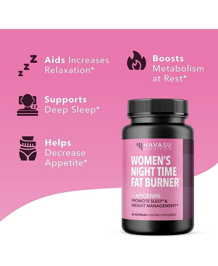 Havasu Nutrition Night Time Fat Burner Weight Loss Pills for Women ...