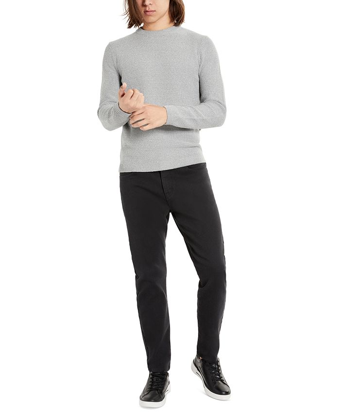 Kenneth Cole Men's Slim Fit Popcorn Crewneck Sweater - Macy's