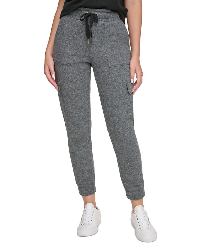 Calvin Klein Women's Slim-Fit Drawstring Cargo Joggers - Macy's