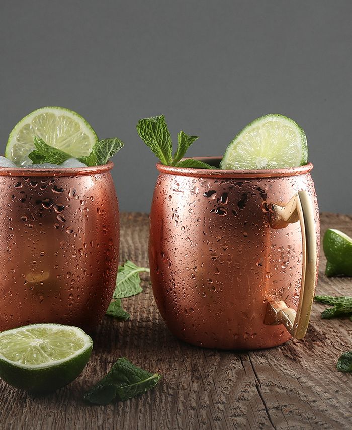 Cambridge Smooth Copper Moscow Mule Mugs, Set of 4 - Macy's