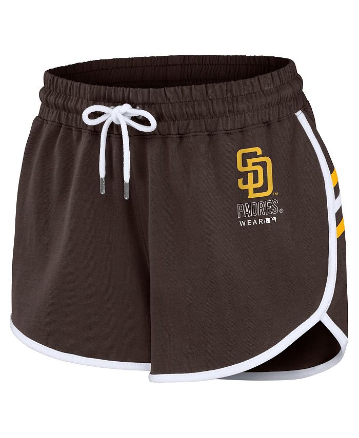 WEAR by Erin Andrews Women's Brown San Diego Padres Logo Shorts - Macy's