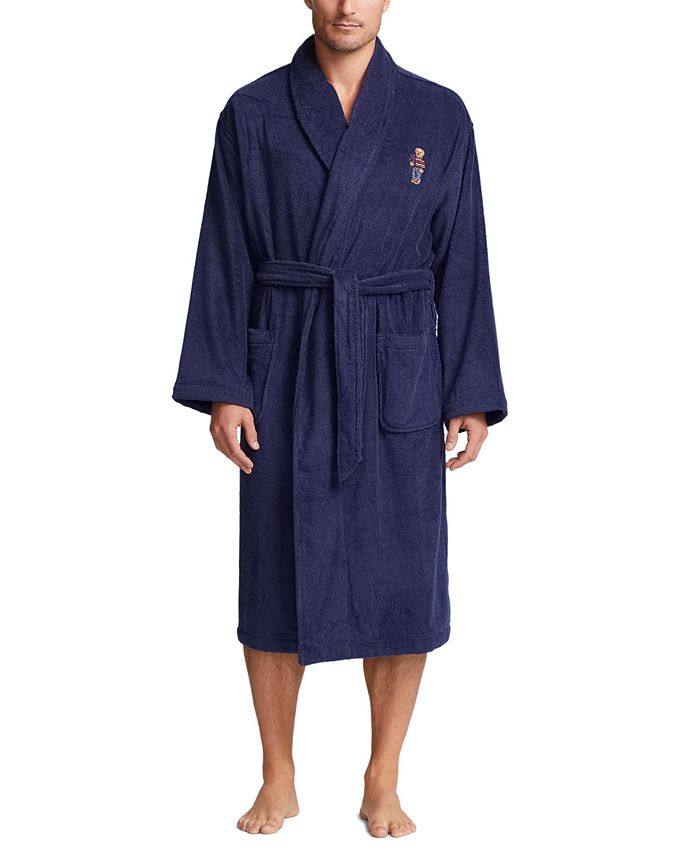 Polo Ralph Lauren Men's Terry Polo Bear Robe - Macy's
