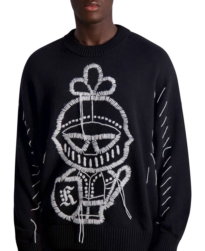 KARL LAGERFELD PARIS Men's Karl Armour Graphic Sweater - Macy's
