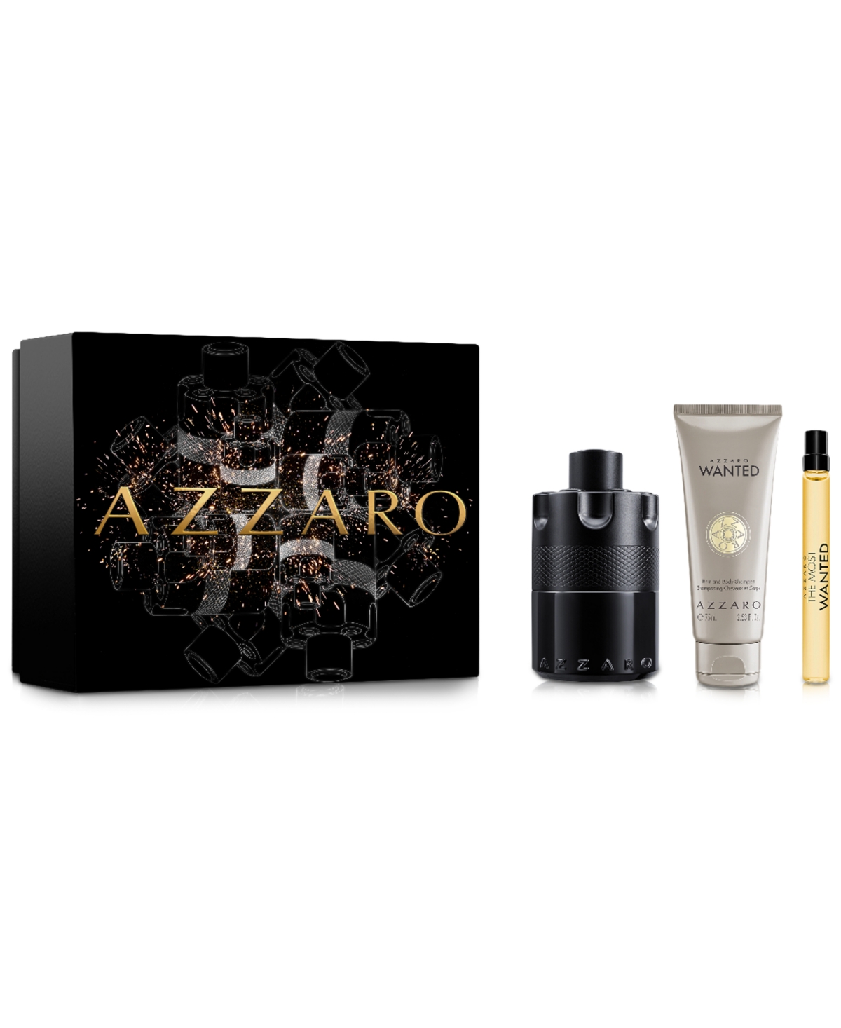 Azzaro Men's 3-pc. The Most Wanted Eau De Parfum Intense Gift Set In No ...