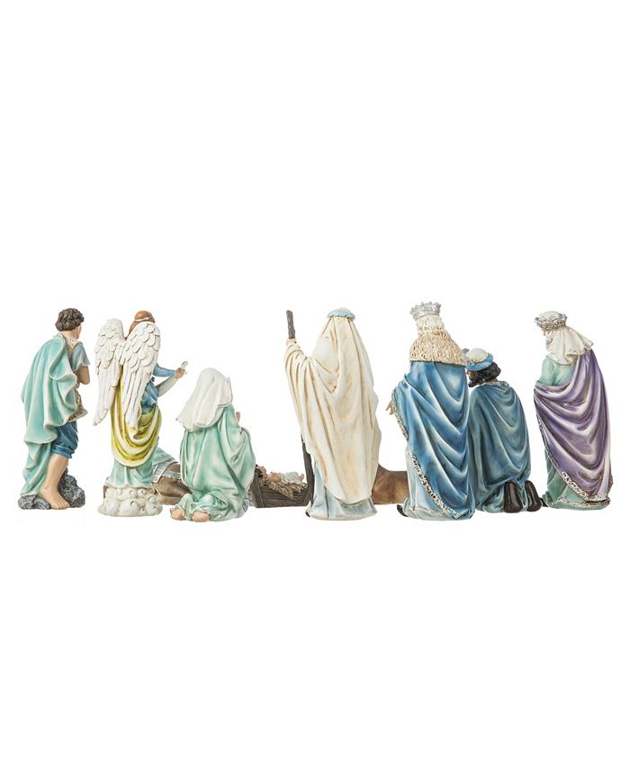 Glitzhome 12 Pieces Deluxe Resin Nativity Figurine Set - Macy's