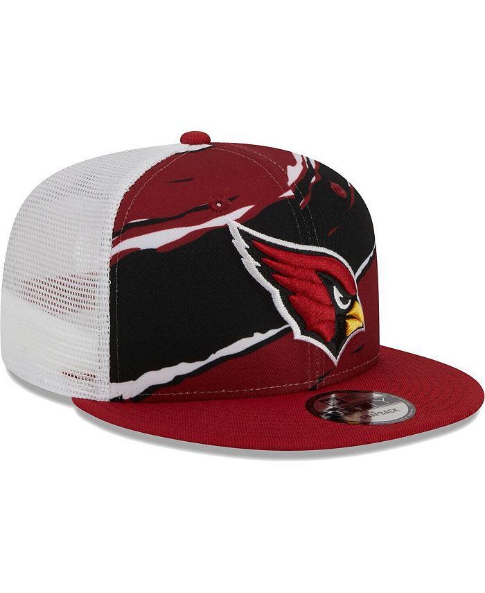 New Era Men's Cardinal Arizona Cardinals Tear Trucker 9FIFTY Snapback ...