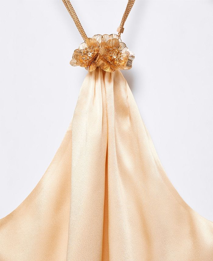 MANGO Women's Metallic Flower Detail Top - Macy's