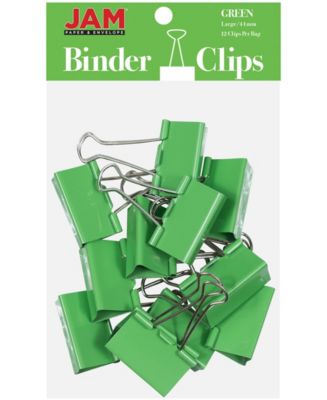 JAM Paper Colorful Binder Clips - Large - 1.5", 41 Millimeter - Binder ...