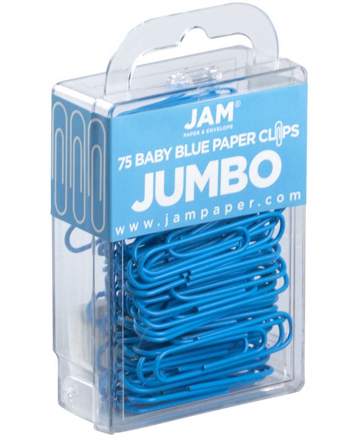 JAM Paper Colorful Jumbo Paper Clips - Large 2" - Paperclips - 75 Per ...