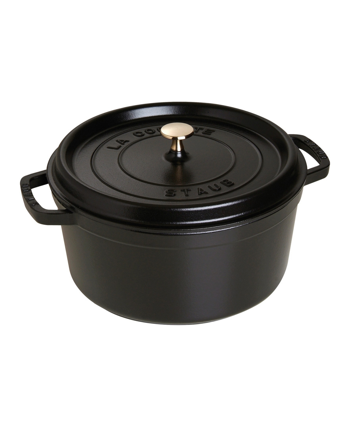 Click here for Staub Cast Iron 7-Qt. Round Dutch Oven - Black prices