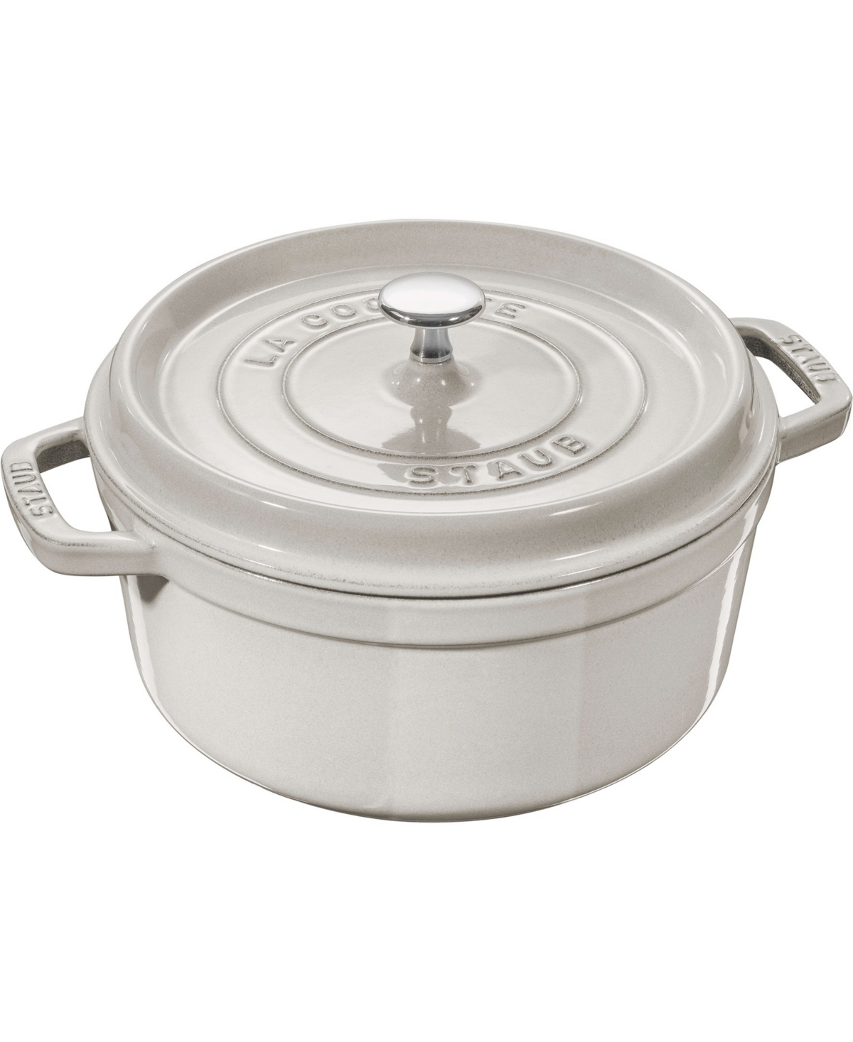 Click here for Staub Cast Iron 7-Qt. Round Dutch Oven - White Tru... prices