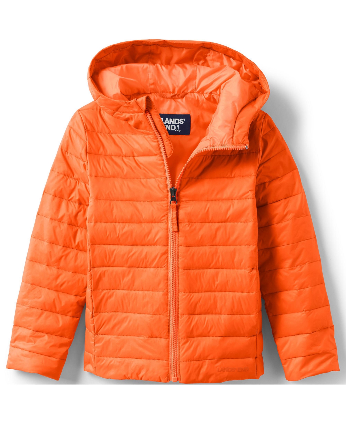 Lands' End Kids Boys Husky Thermo Plume Packable Hooded Jacket In Vivid ...