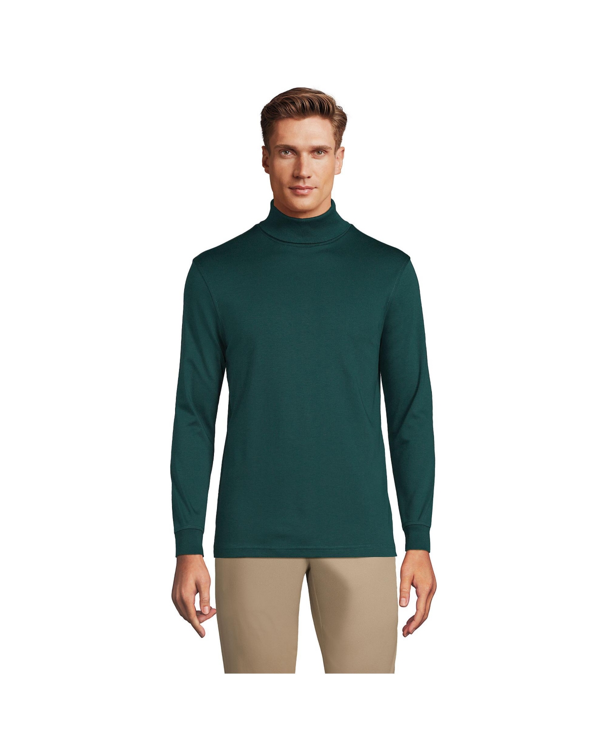 Lands End Mens Supima Mock Turtleneck Store