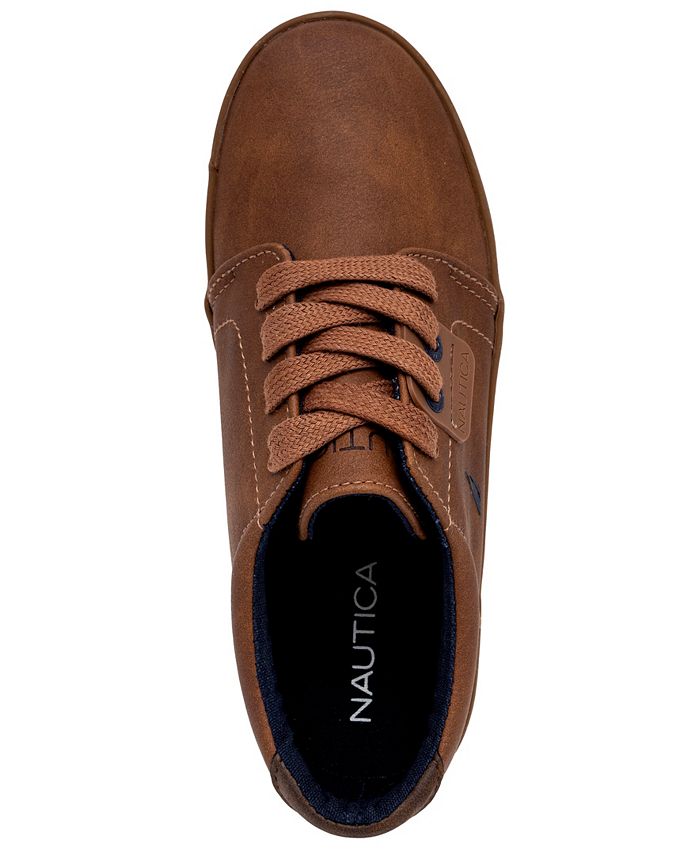 Nautica Big Boys Berrian Patch Round Lace-Up Sneakers - Macy's