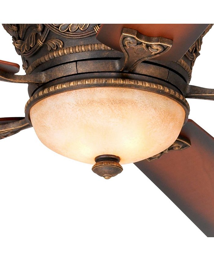 Casa Vieja 52 Ancestry Vintage Hugger Indoor Ceiling Fan With Light