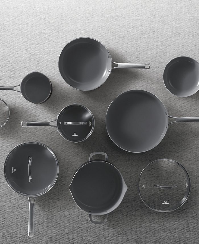 Calphalon Classic Oil Infused Ceramic 11-Piece Cookware Set - Macy's