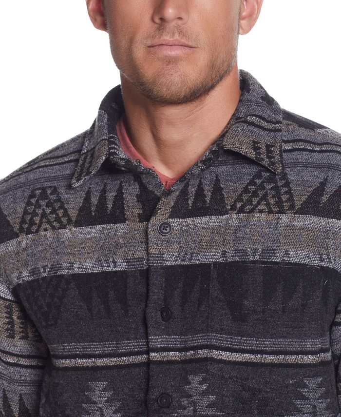 Weatherproof Vintage Men's Southwest Unlined Shirt Jacket - Macy's