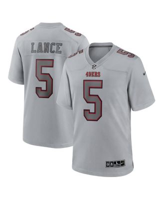Men's Nike Trey Lance Gray San Francisco 49ers Atmosphere Fashion Game ...
