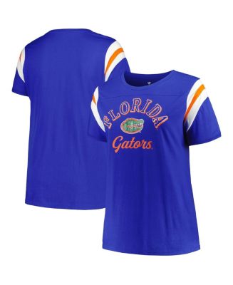 Women's Profile Royal Florida Gators Plus Size Striped Tailgate Scoop ...