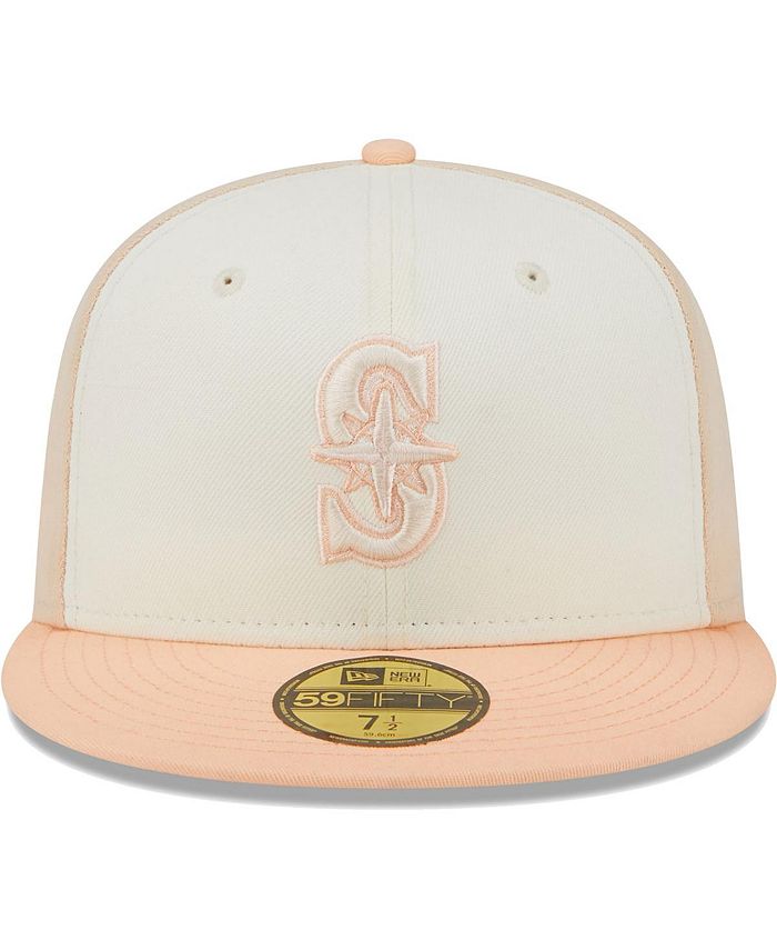 New Era Men's Cream, Pink Seattle Mariners Chrome Anniversary 59FIFTY ...