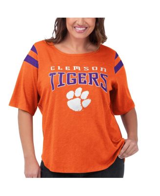 Women's G-III 4Her by Carl Banks Orange Clemson Tigers Plus Size ...