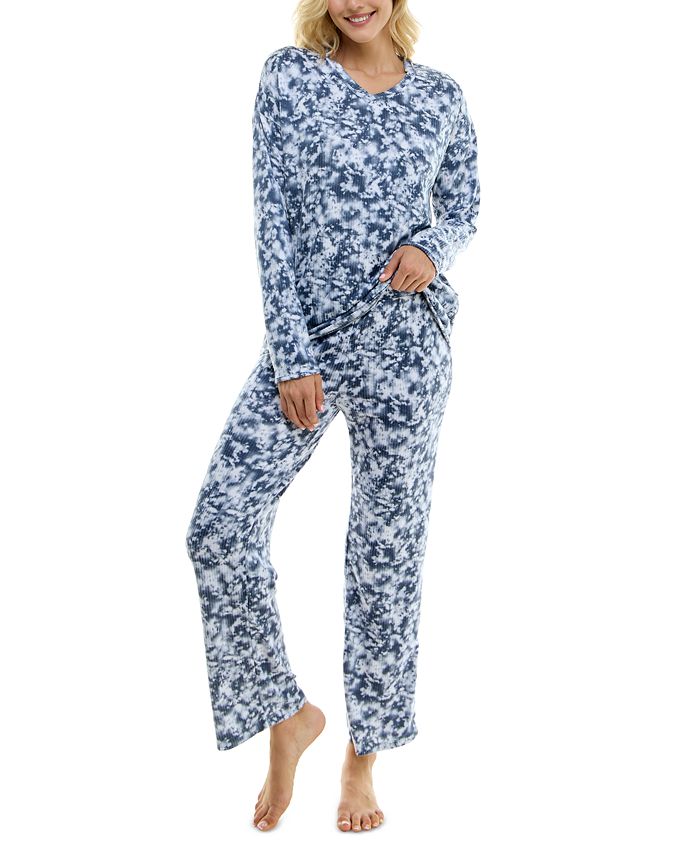 Roudelain Women's 2-Pc. Whisperluxe Printed Pajamas Set - Macy's