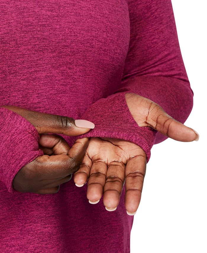 Nike Plus Size Active Dri-FIT Swift Element UV Crewneck Running Top ...