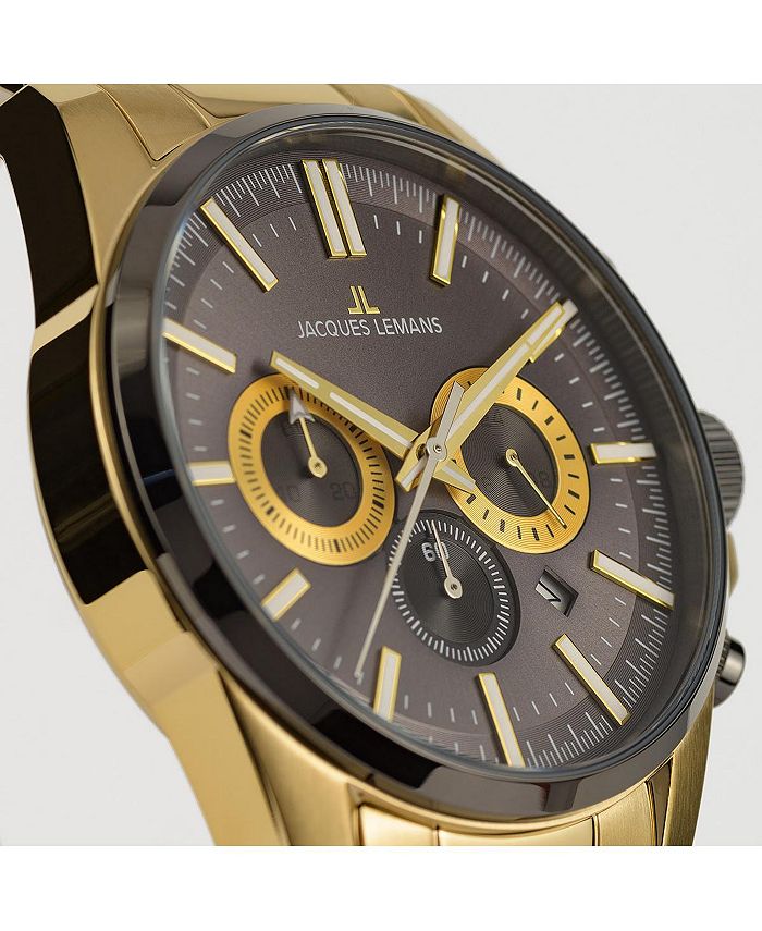 Jacques Lemans Men's Liverpool Watch with Solid Stainless Steel Strap ...