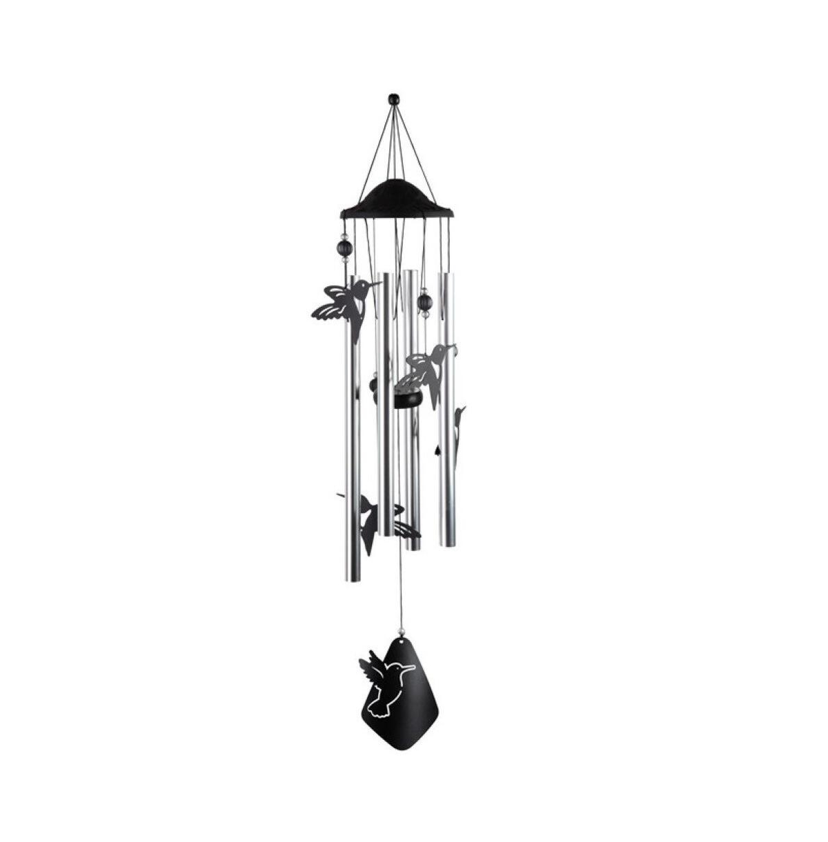 Click here for 34 Long Hummingbird Silhouette Wind Chime - Black prices