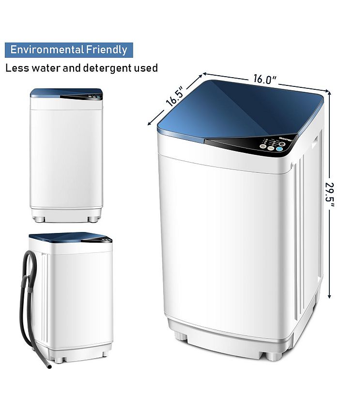 Costway Full-Automatic Washing Machine 7.7 lbs Washer - Macy's