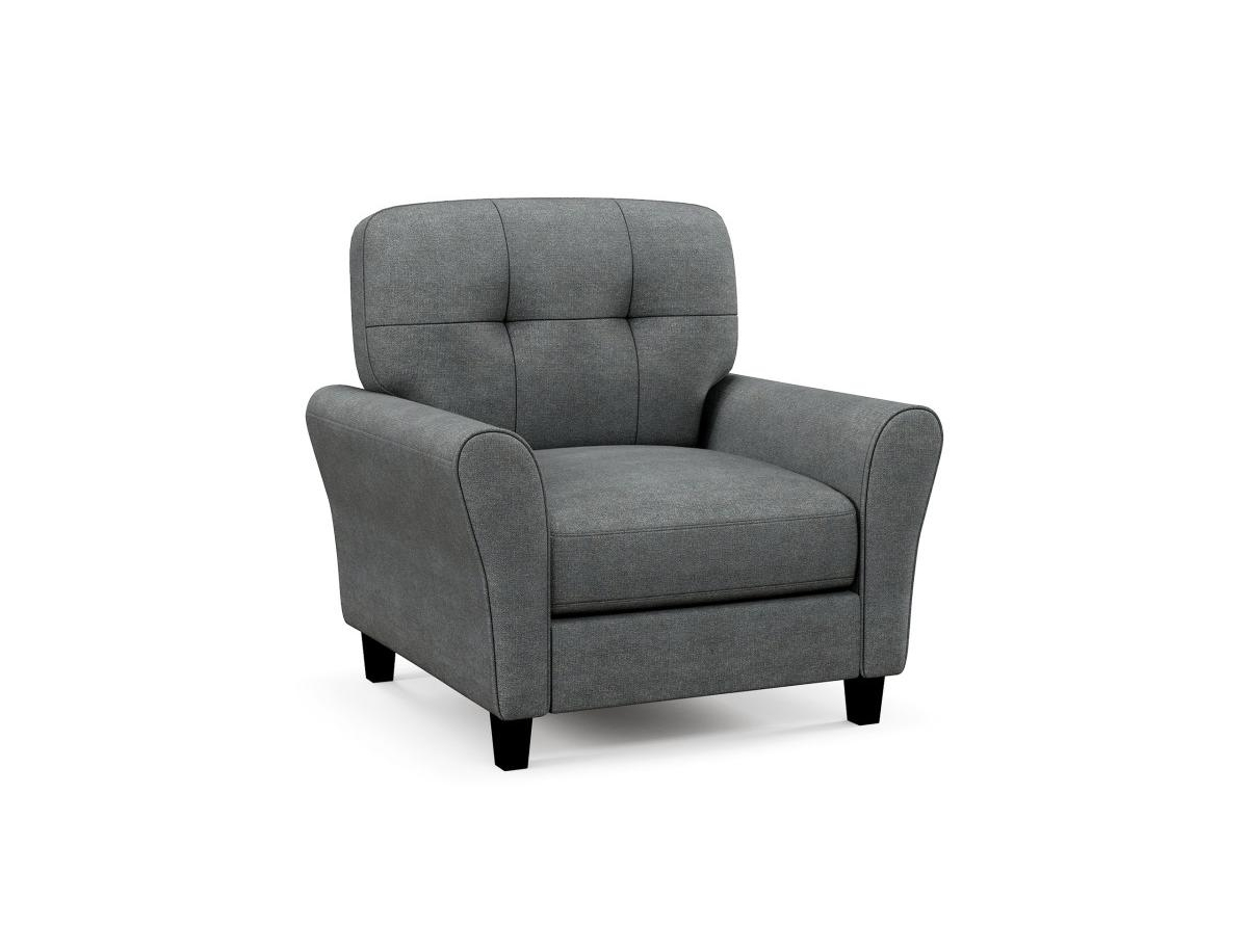 Click here for Modern Upholstered Accent Chair with Rubber Wood L... prices