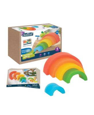 Kaplan Early Learning Discovery Stackers - Rainbow Arch - 5 Pieces - Macy's