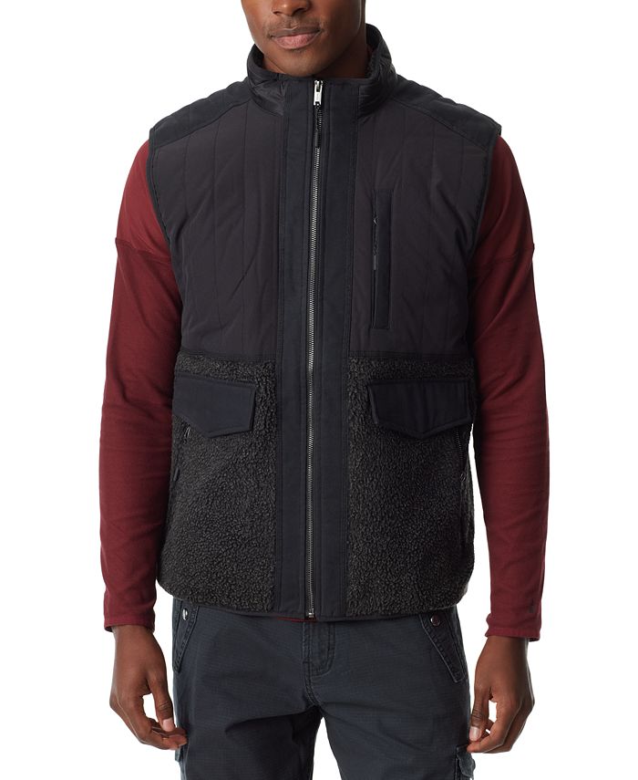 BASS OUTDOOR Men's Mixed Media Vest - Macy's