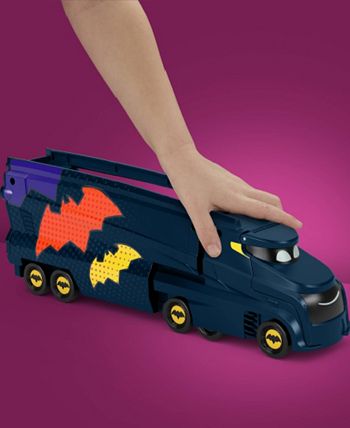 BatWheels Fisher-Price DC Toy Hauler and Car, Bat-Big Rig with Ramp and ...