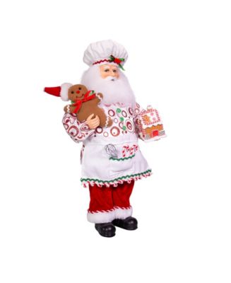 Kurt Adler 17" Kringle Klaus Gingerbread Santa Baker - Macy's