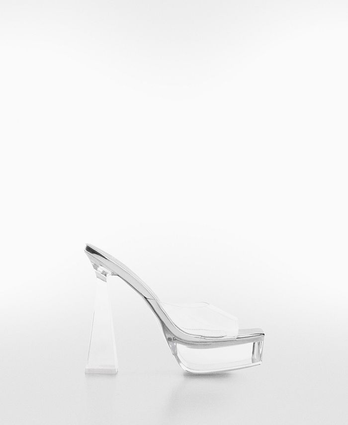 MANGO Women's Transparent Platform Sandals - Macy's