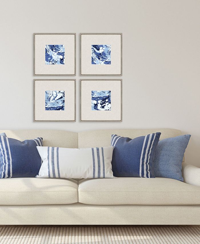 Paragon Picture Gallery Marbleized Framed Art, Set of 4 - Macy's