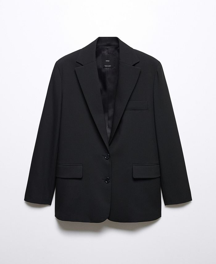 MANGO Women's Structured Lapels Blazer - Macy's