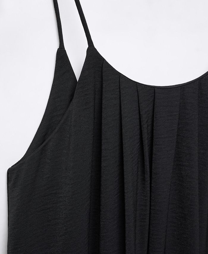 MANGO Women's Flowy Open Back Dress - Macy's