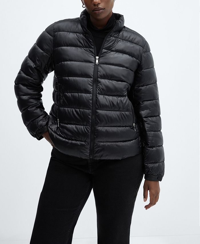 MANGO Women's Pocket Quilted Jacket - Macy's