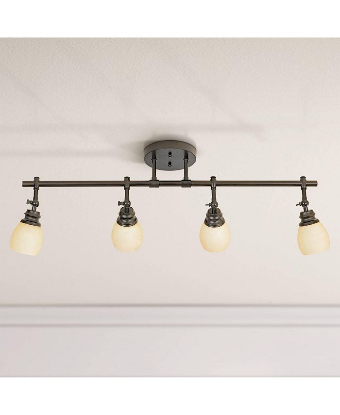 Pro Track Elm Park 4-Head Complete Ceiling or Wall Track Light Fixture ...