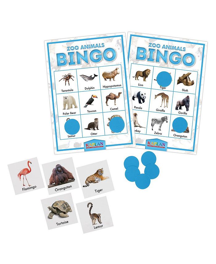 Kaplan Early Learning Zoo Animals Bingo Learning Game - Macy's