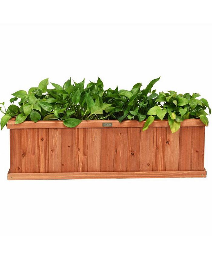 Slickblue Wooden Decorative Planter Box for Garden Yard and Window - Macy's