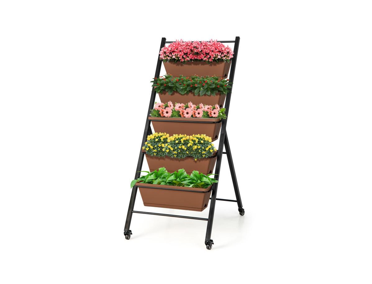 Click here for 5-Tier Vertical Raised Garden Bed with Wheels and... prices
