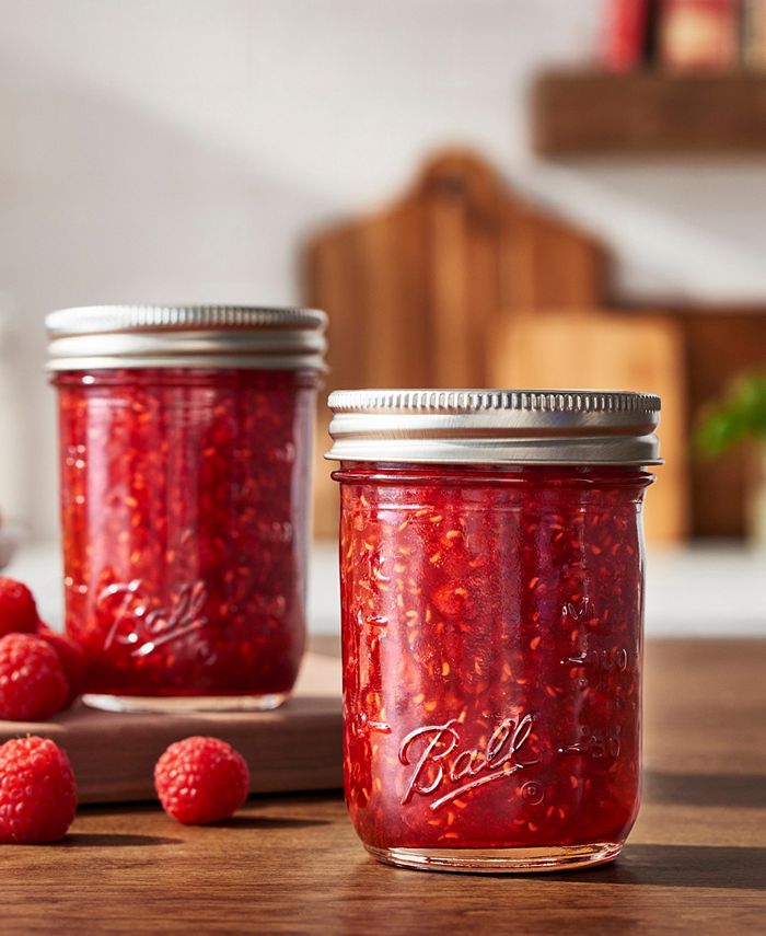 Ball 8 Piece Wide Mouth Pint Mason Jars with Lids and Bands - Macy's